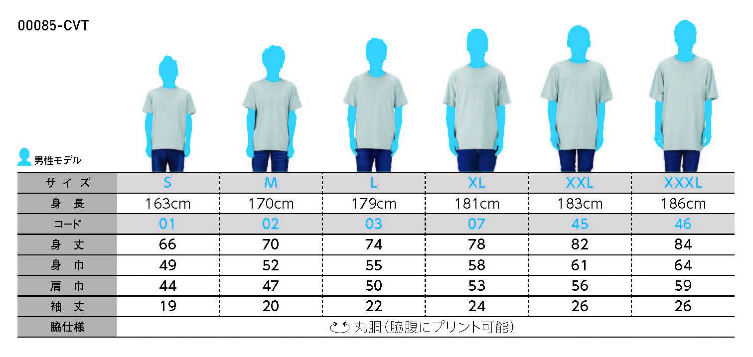 オリジナルTシャツのサイズ選びと測り方